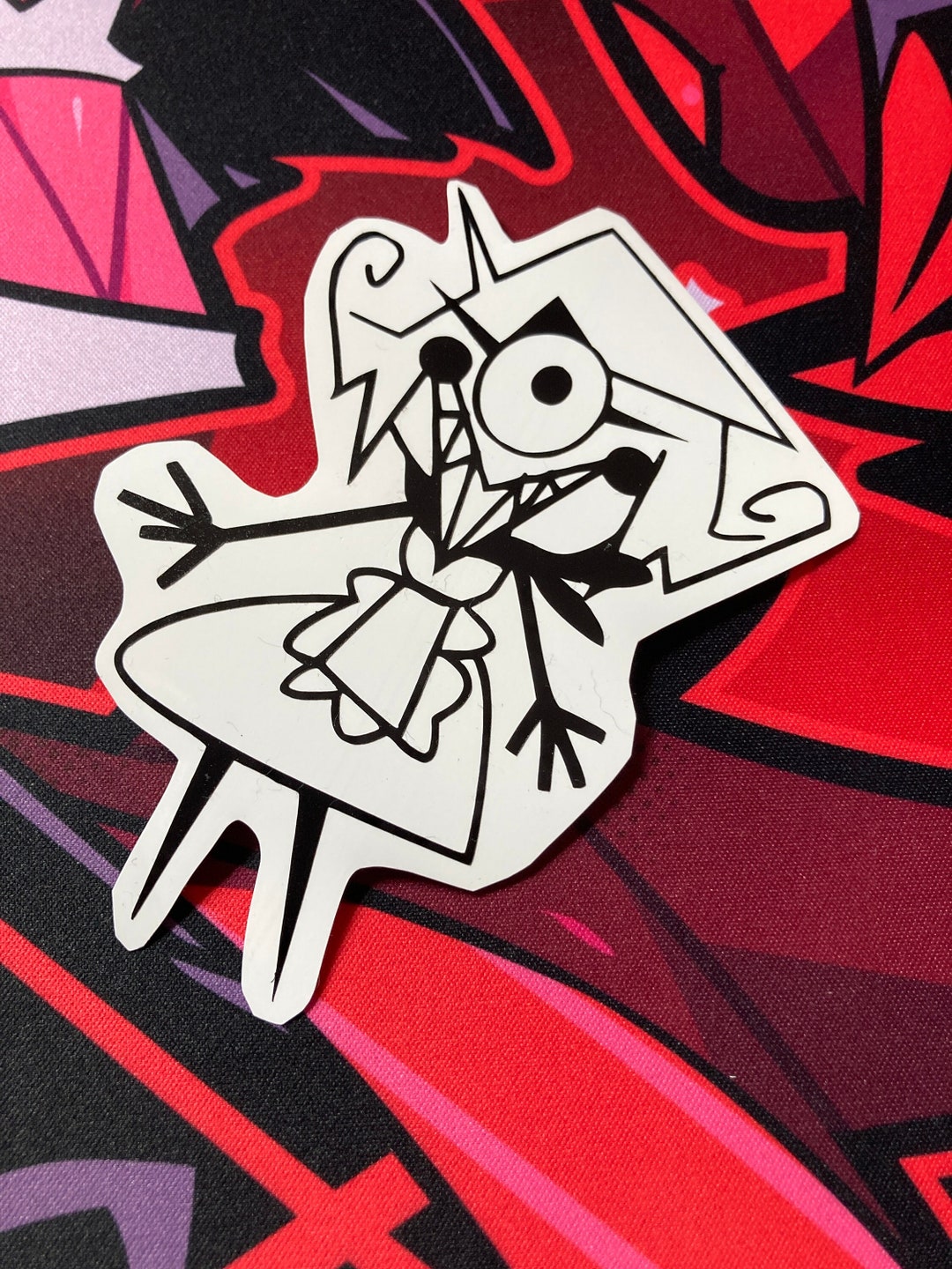 Doodle Nifty Hazbin Hotel Vinyl Car Sticker - Etsy