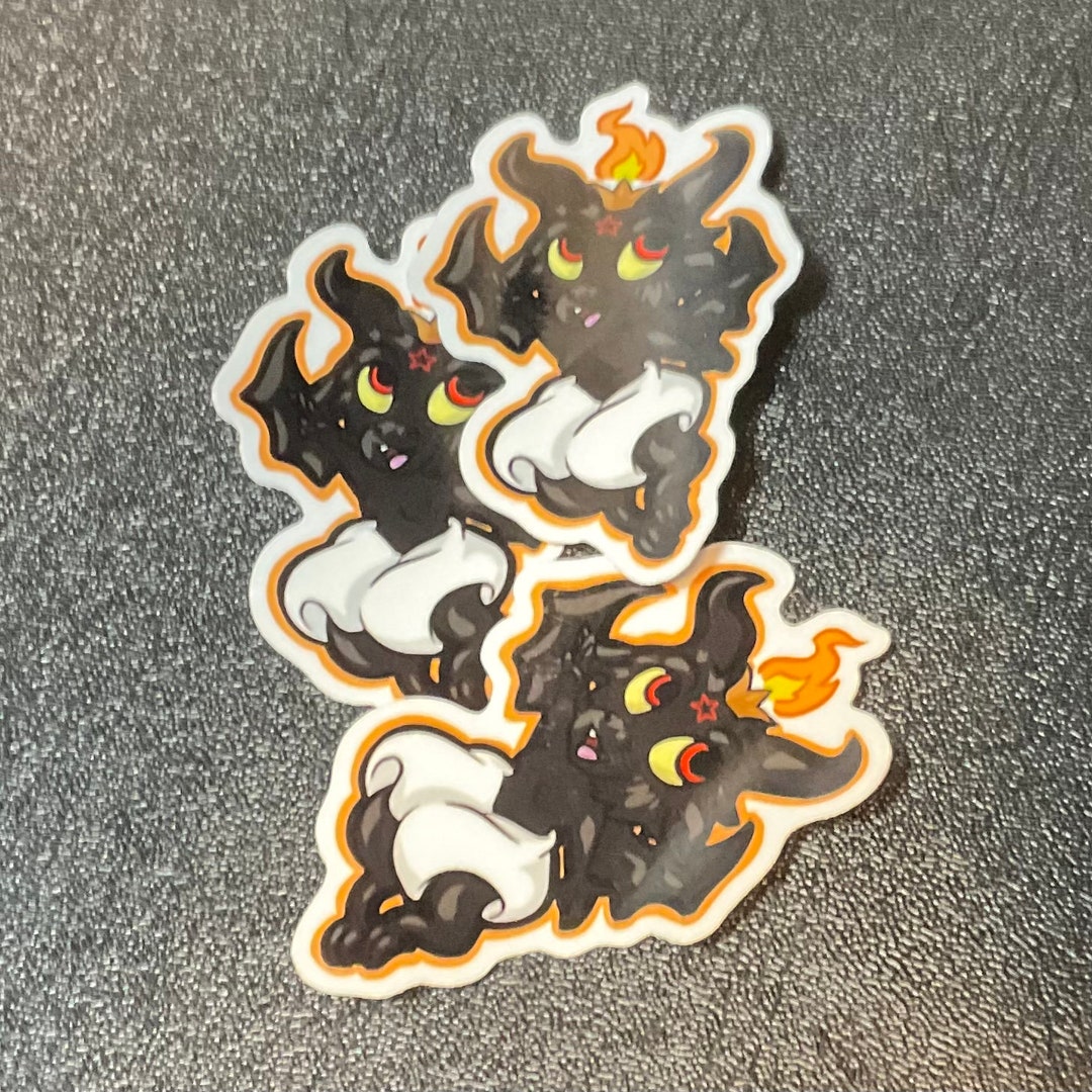 Baphomet Chibi Satanic Gloss Sticker - Etsy