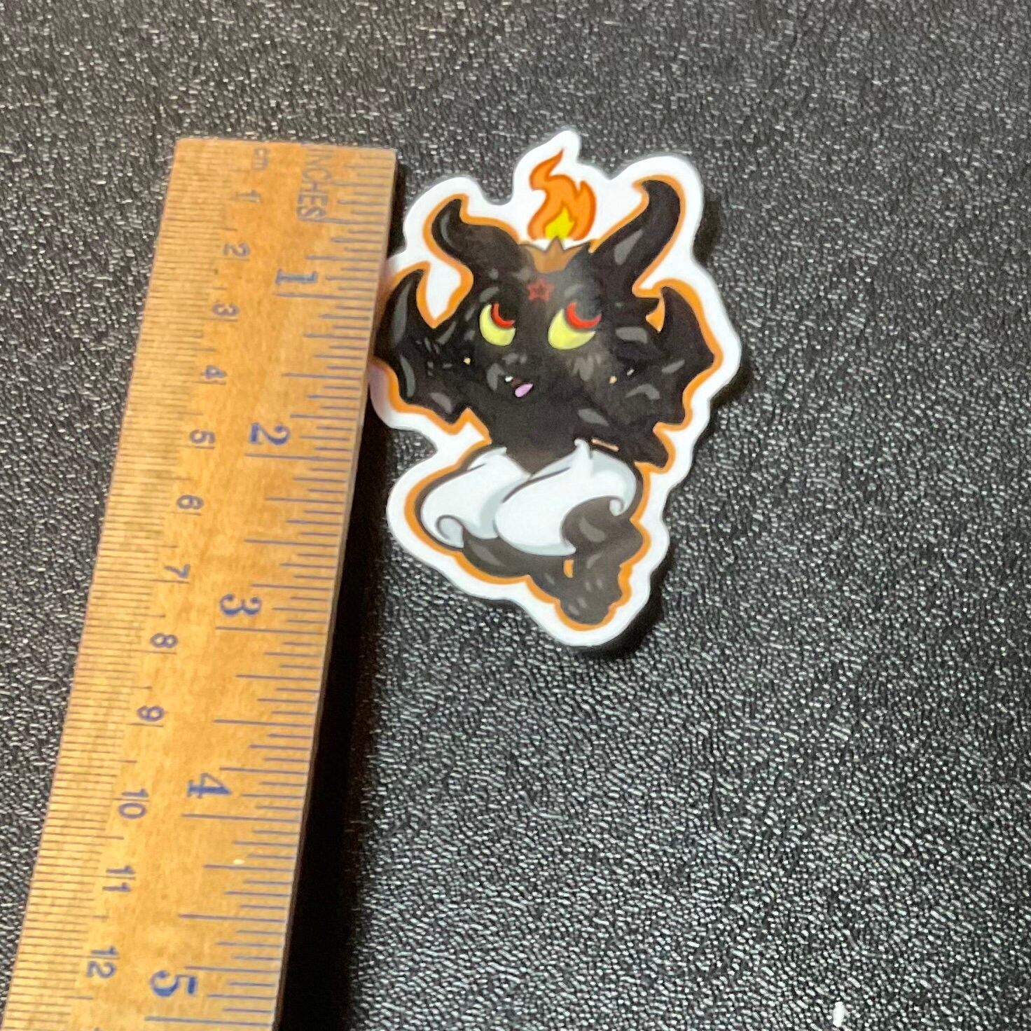 Baphomet Chibi Satanic Gloss Sticker - Etsy