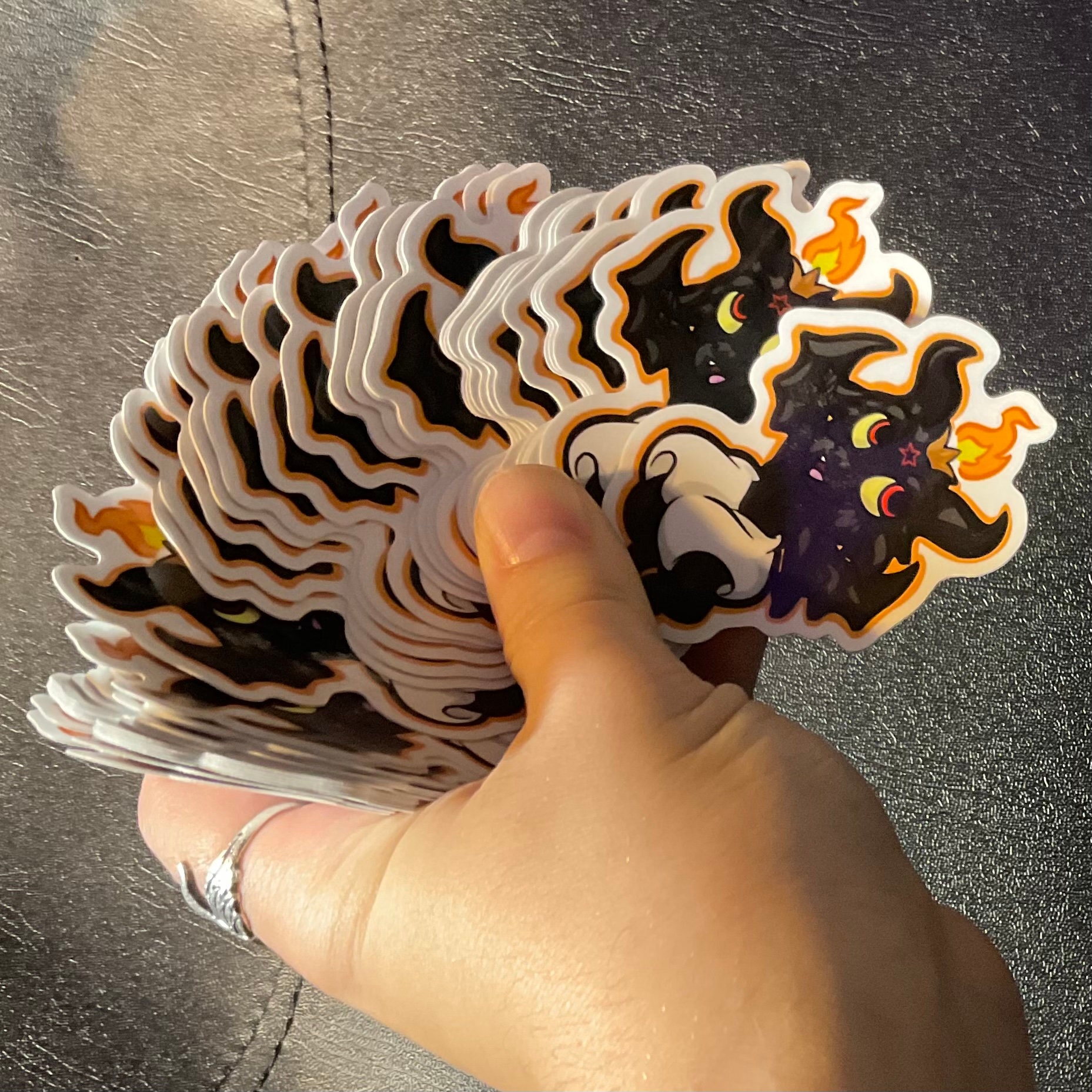 Baphomet Chibi Satanic Gloss Sticker - Etsy