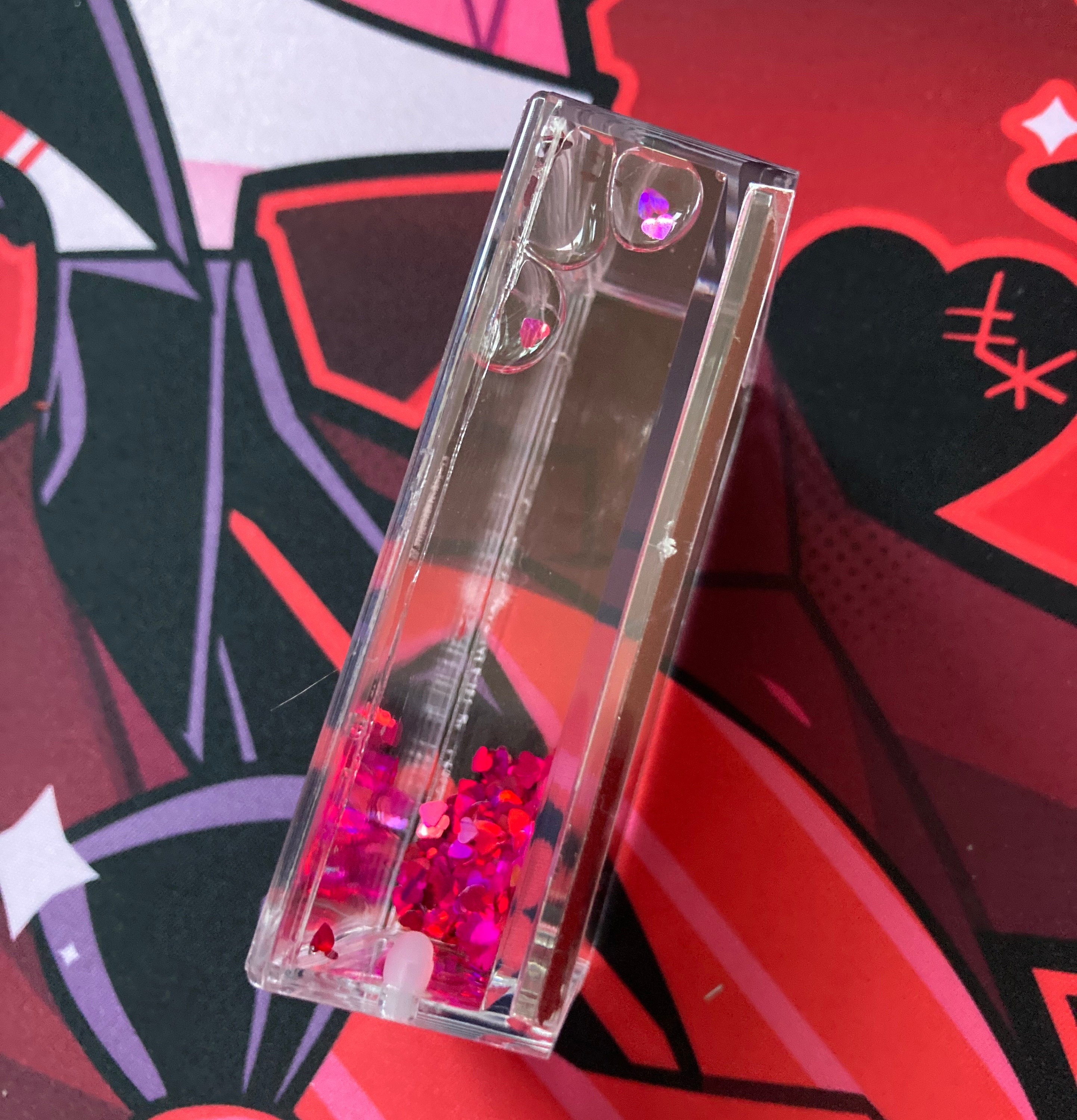 Doodle Verosika Mayday Heart Glitter Stress Shaker Toy Helluva Boss - Etsy