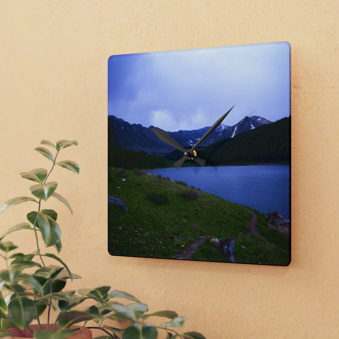 Landscape Photography Clock, Breckenridge Wall Clock, Landscape Analog ...