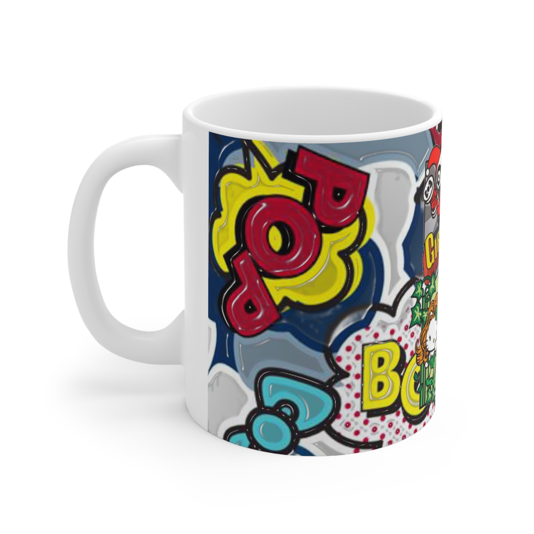 Hello Kitty DC Batgirl Girl Power Comic Ceramic Mug 11oz - Etsy