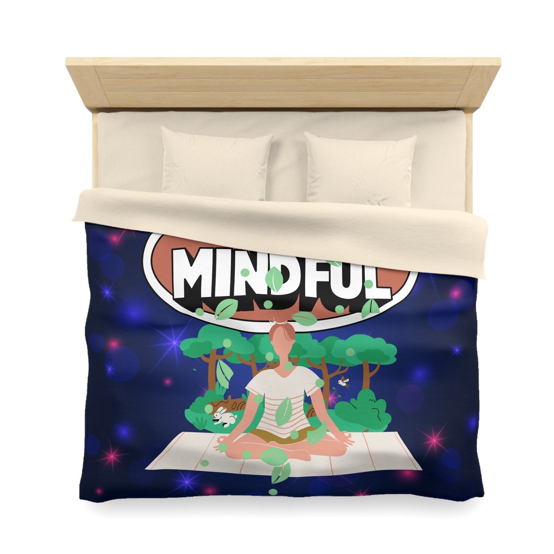 Be Mindful Duvet Cover, King and Queen Size, 100% Polyester, Microfiber ...