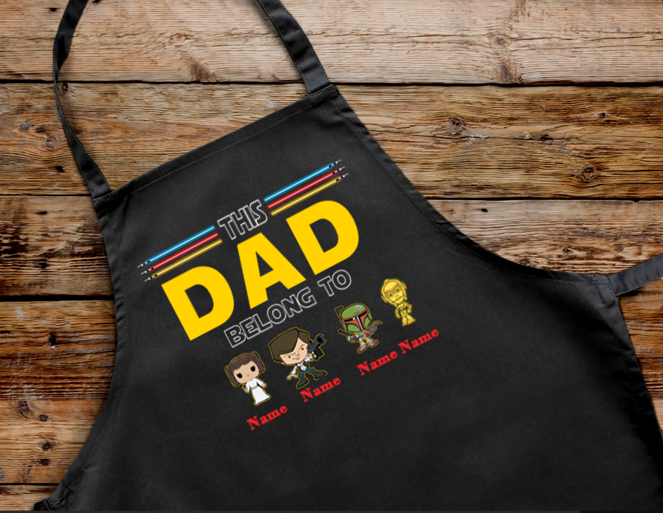 Personalized Dad Apron Funny Father's Day Gift Dad Life - Etsy