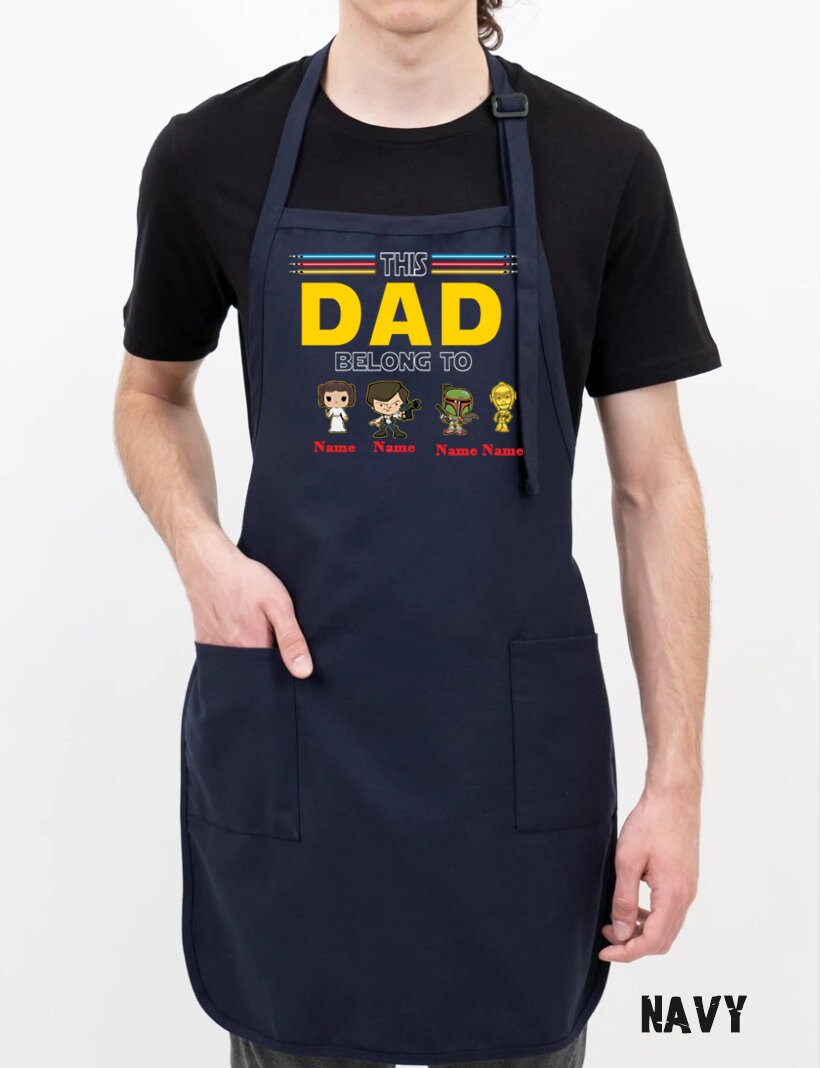 Personalized Dad Apron Funny Father's Day Gift Dad Life - Etsy