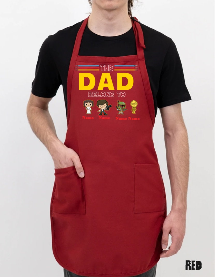 Personalized Dad Apron Funny Father's Day Gift Dad Life - Etsy