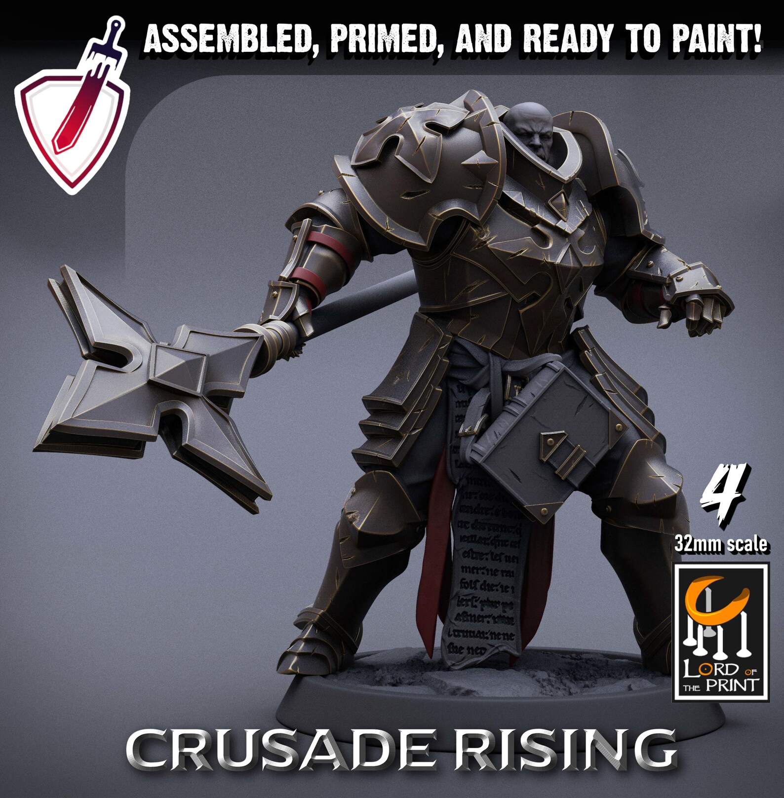 Templar Infantry - Scepter | Miniatures by Lord of the Print | Resin ...