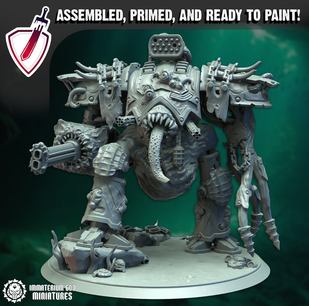 Abyssal Knight | Two Sizes | Miniature by Immaterium God | Resin Mini ...
