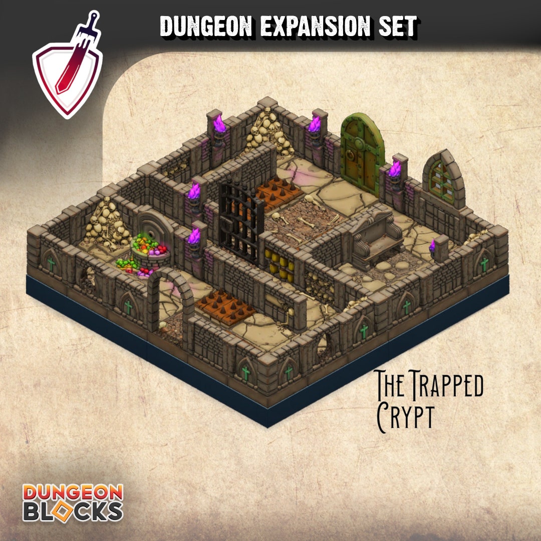 Dungeon Expansion Set - the Trapped Crypt | Easy to Expand Dungeon ...