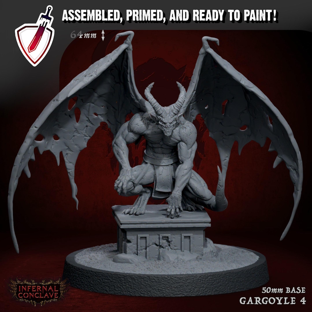 Gargoyles | Miniature by Mammoth Factory | Resin Mini for Tabletop ...