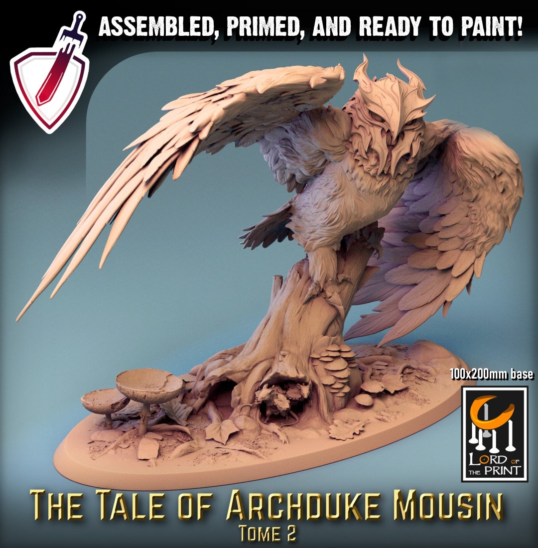 The Great Owl - Stance | (massive) Miniature by Lord of the Print | for ...
