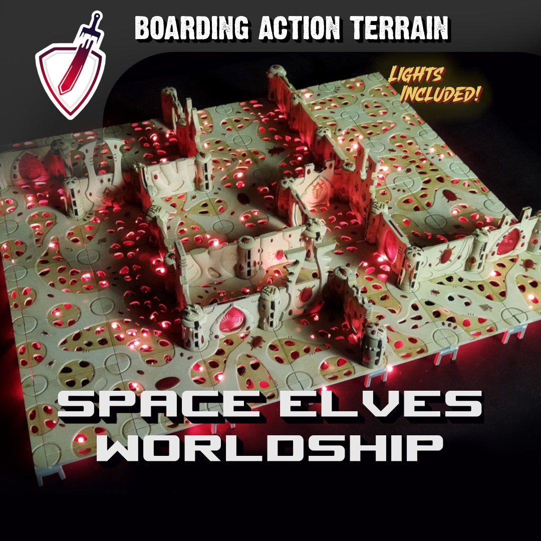 Killteam & Boarding Action Terrain | Space Elves Worldship | Light Kit ...