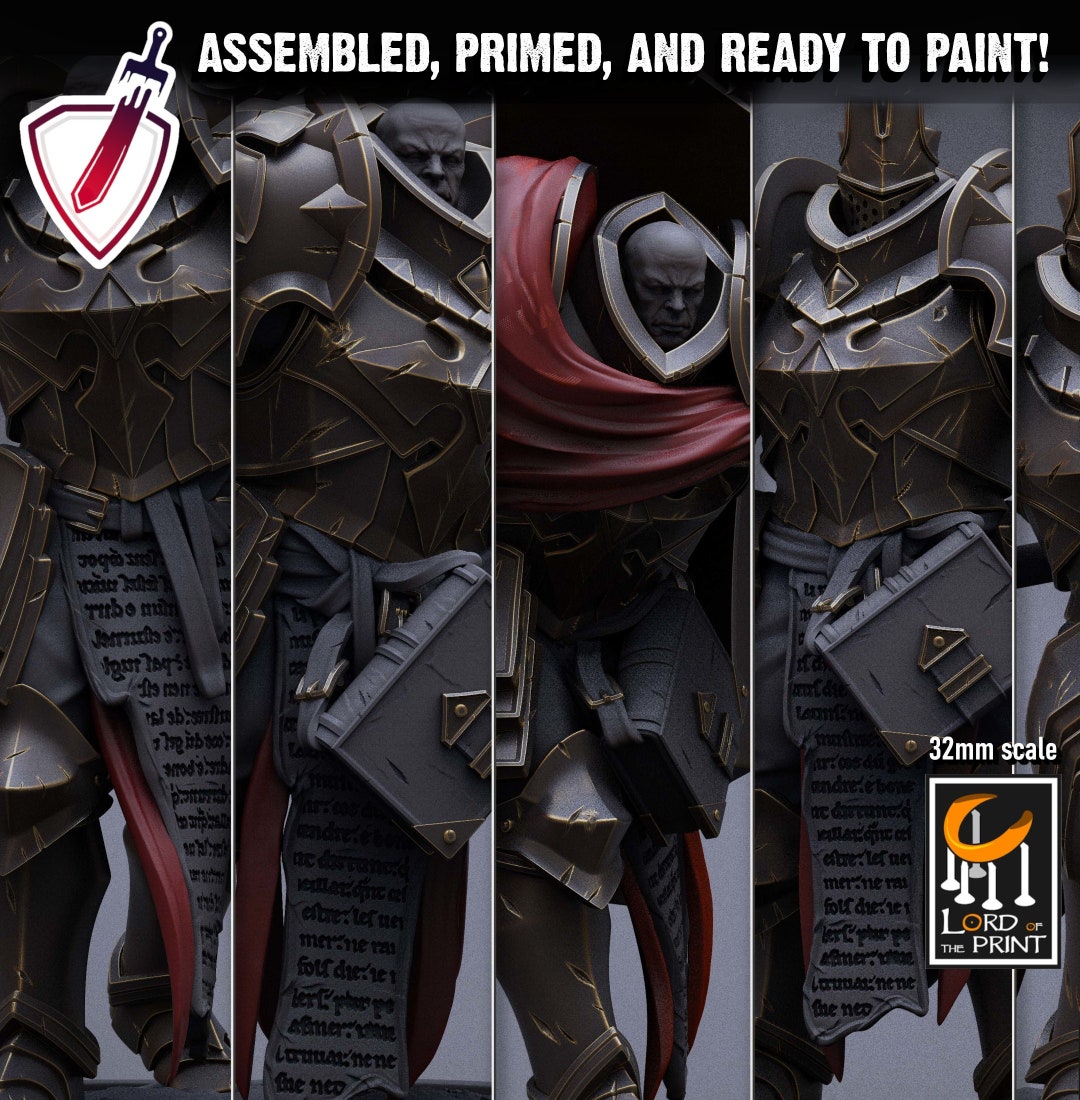Templar Infantry - Scepter | Miniatures by Lord of the Print | Resin ...