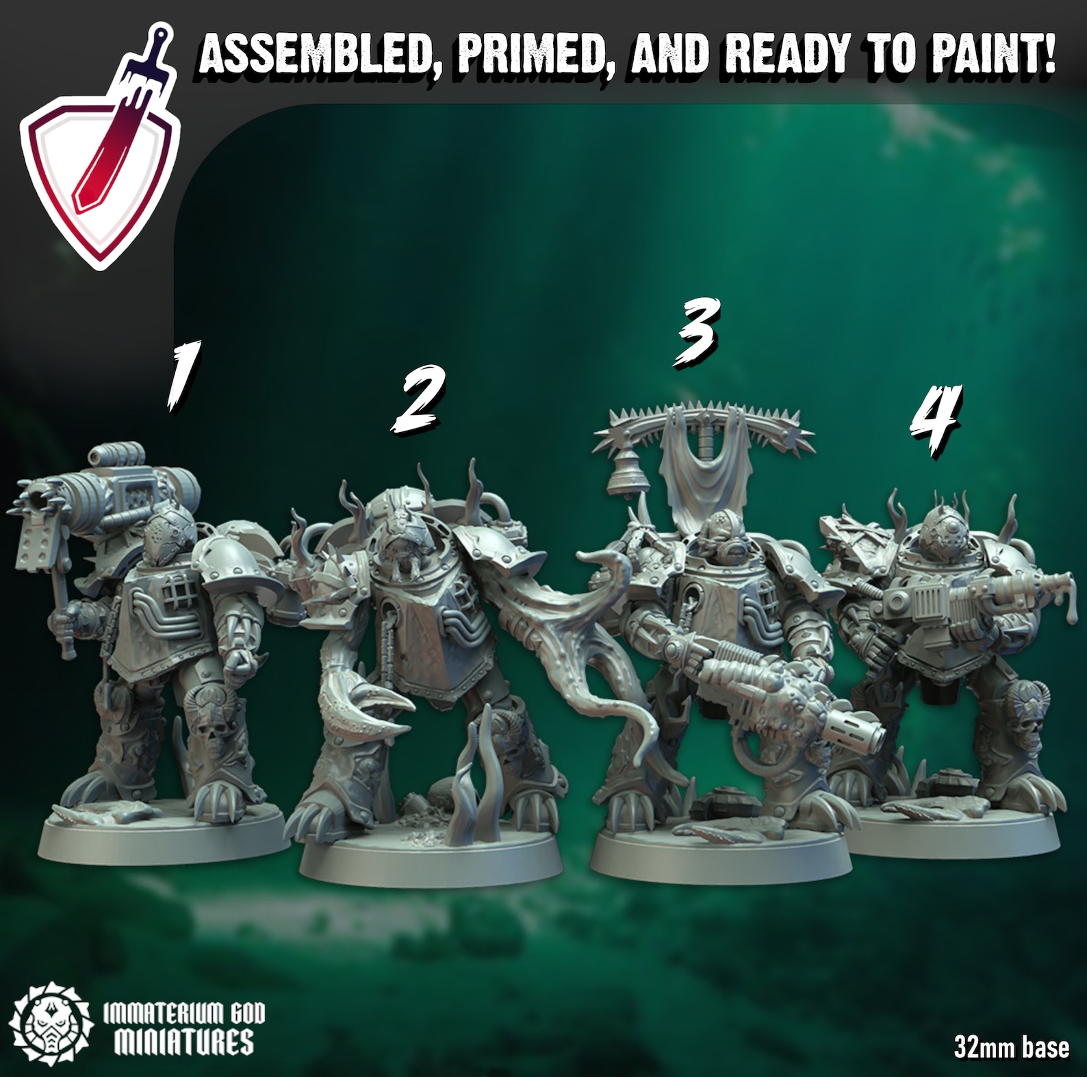 Abyss Champions | Miniatures by Immaterium God | Resin Mini for ...