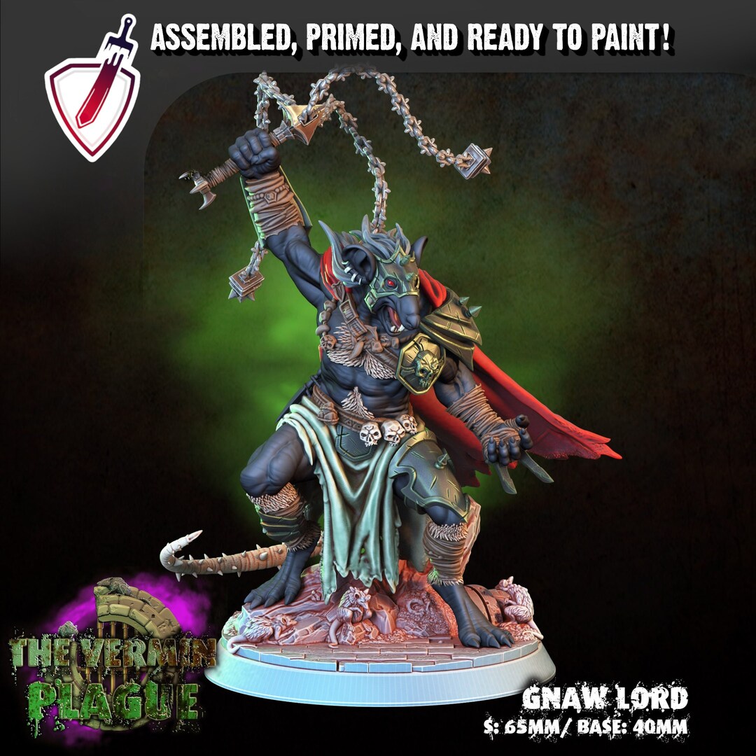 Gnaw Lord | Miniature by Crippled God Foundry | Resin Mini for Tabletop ...