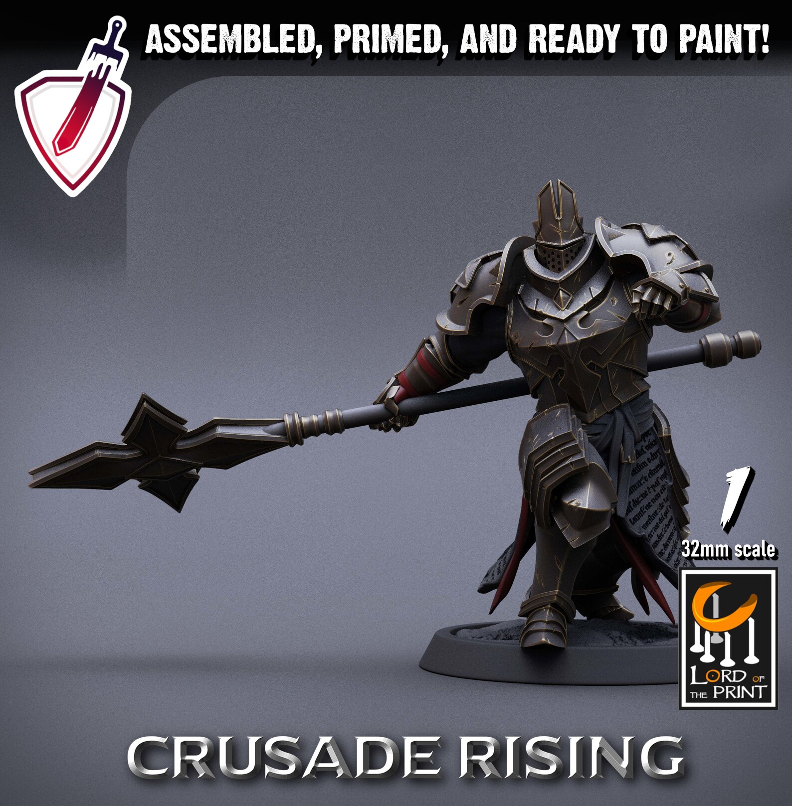 Templar Infantry - Scepter | Miniatures by Lord of the Print | Resin ...