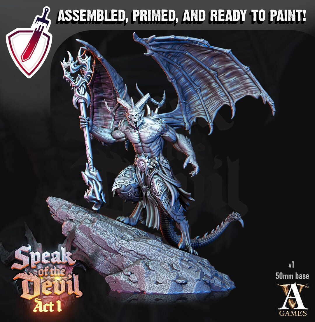 Horned Devil | Miniatures by Archvillain Games | Resin Mini for ...