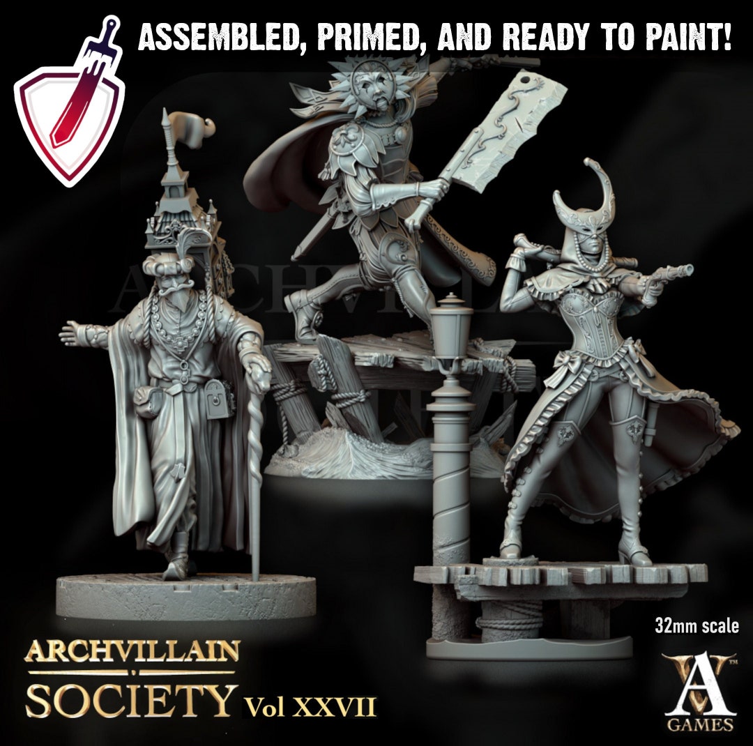 Heroes Vol. XXVII | Miniatures by Archvillain Games | Resin Mini for ...