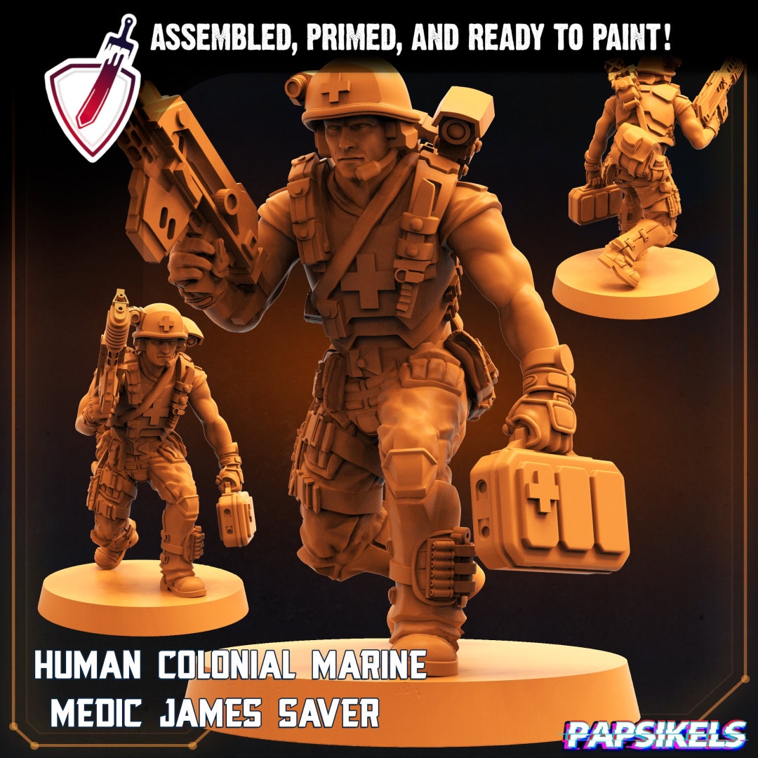Colonial Medic James Saver Miniature by Papsikels Resin Mini for ...