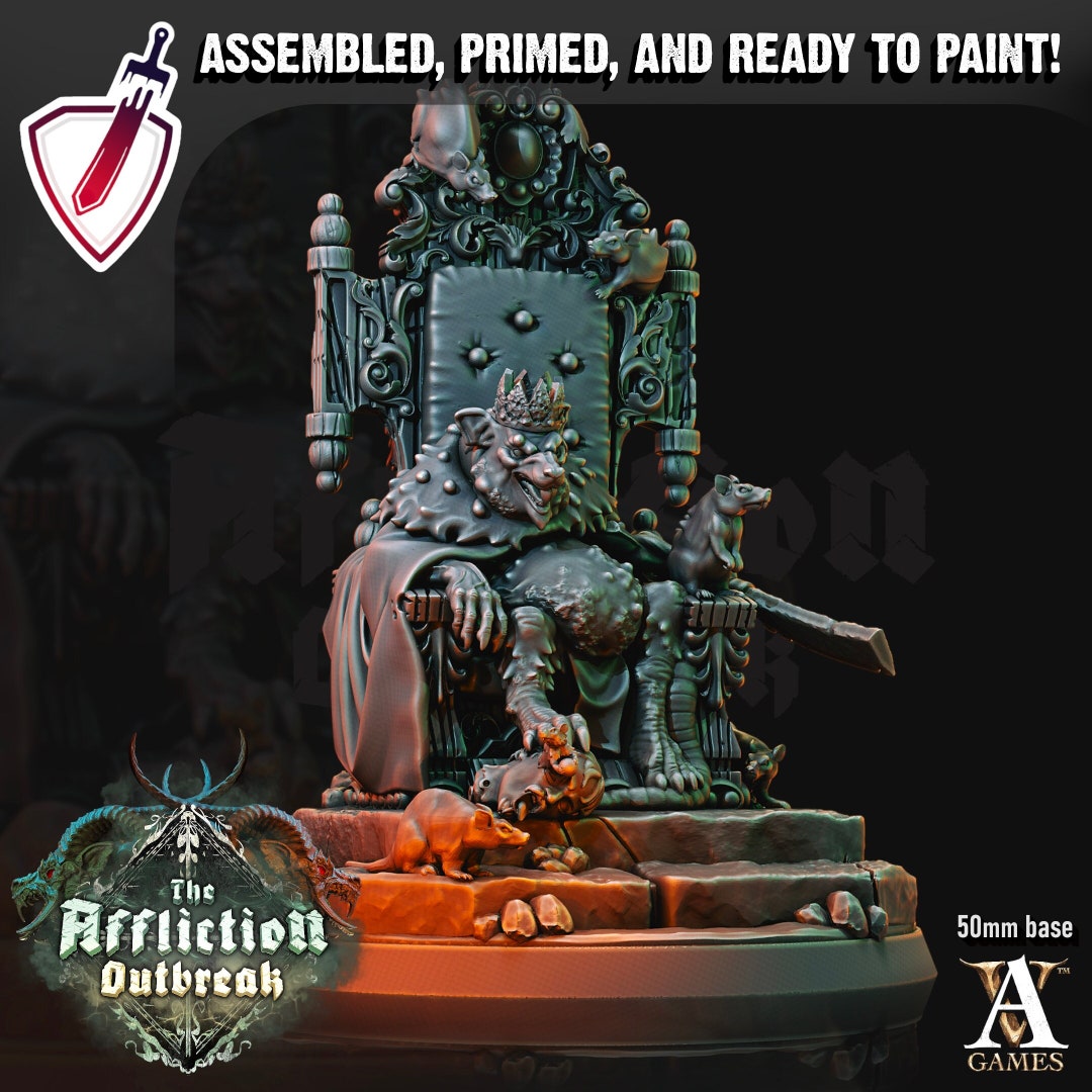 Rat King | Miniature by Archvillain Games | Resin Mini for Tabletop ...