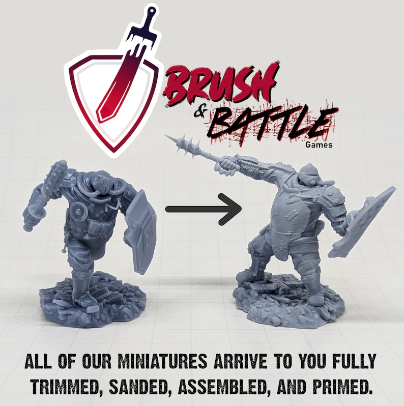 Frost Giant Berserker Miniatures by Archvillain Games - Etsy