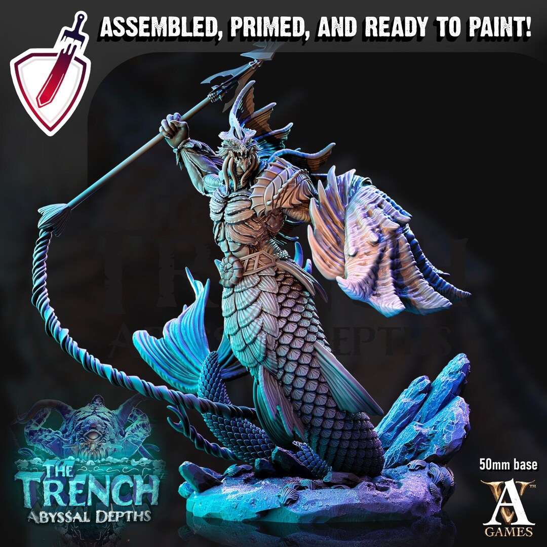 Merrows | Miniatures by Archvillain Games | Resin Mini for Tabletop ...