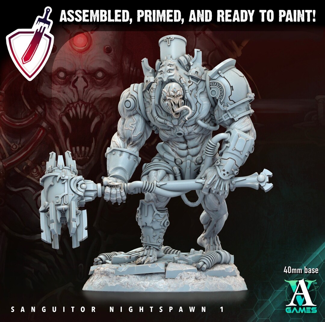 Sanguitor Nightspawn | Miniatures by Archvillain Games | Resin Mini for ...