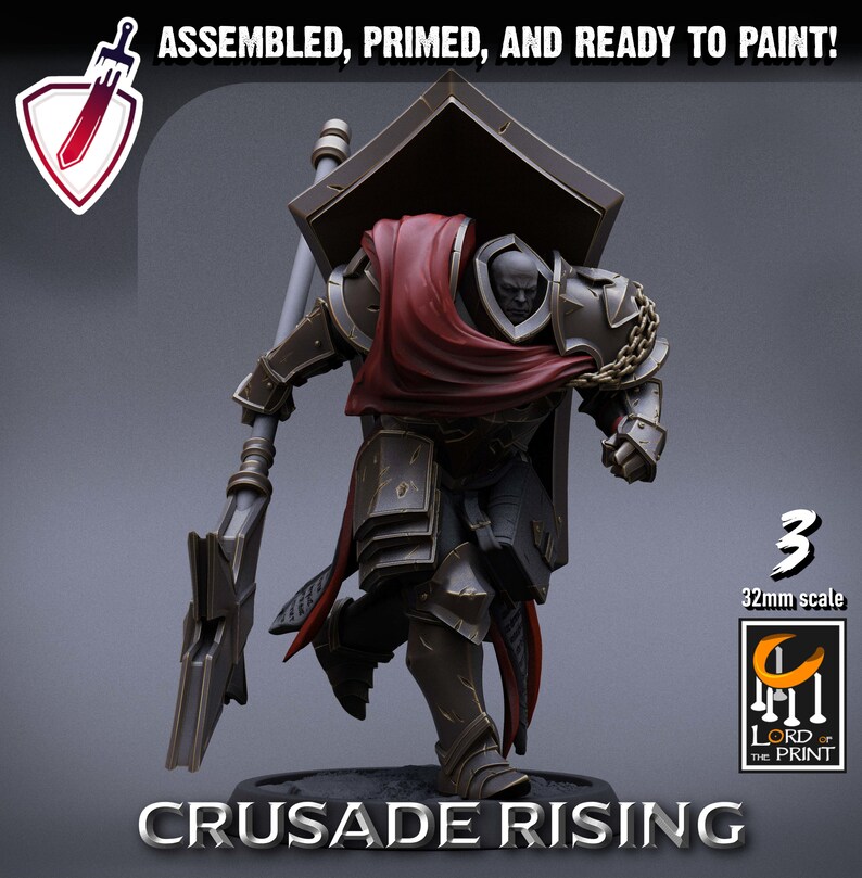 Templar Infantry - Scepter | Miniatures by Lord of the Print | Resin ...
