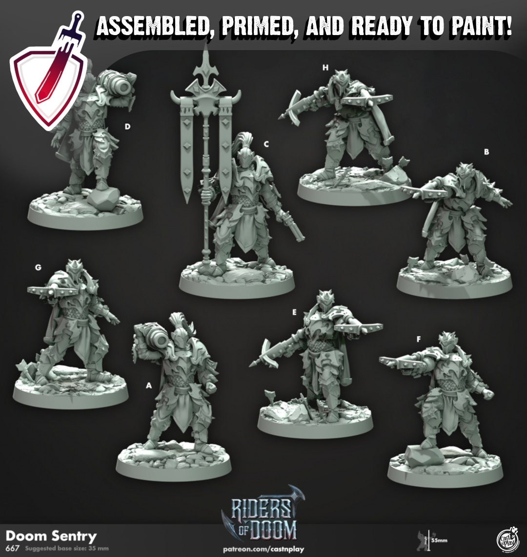 Doom Sentry | Miniatures by Cast N Play | Mini for Tabletop Gaming, D&D ...