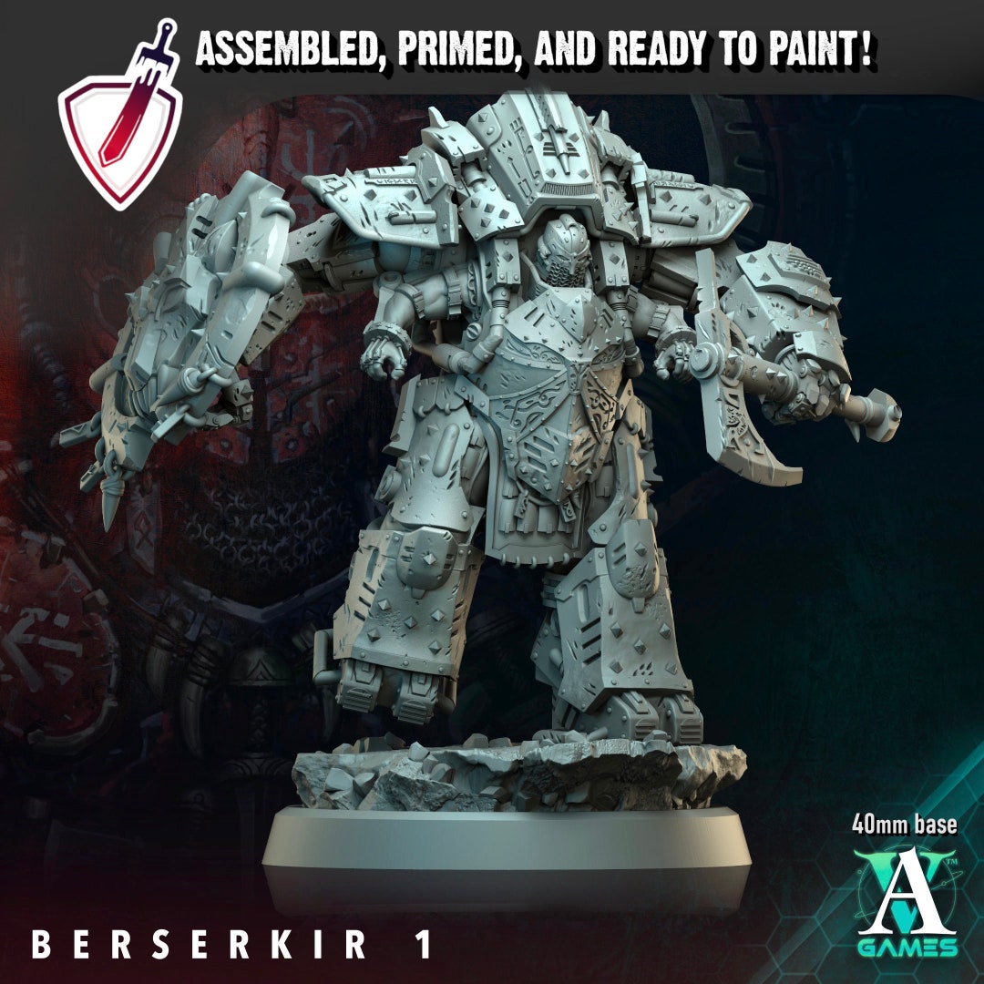 Berserkir | Miniatures by Archvillain Games | Resin Mini for Tabletop ...