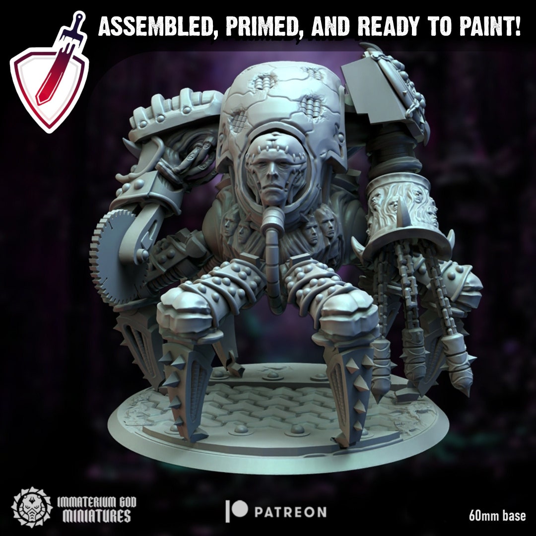 Hellmech | (configurable) Miniature by Immaterium God | Resin Mini for Tabletop Gaming, D&D ...