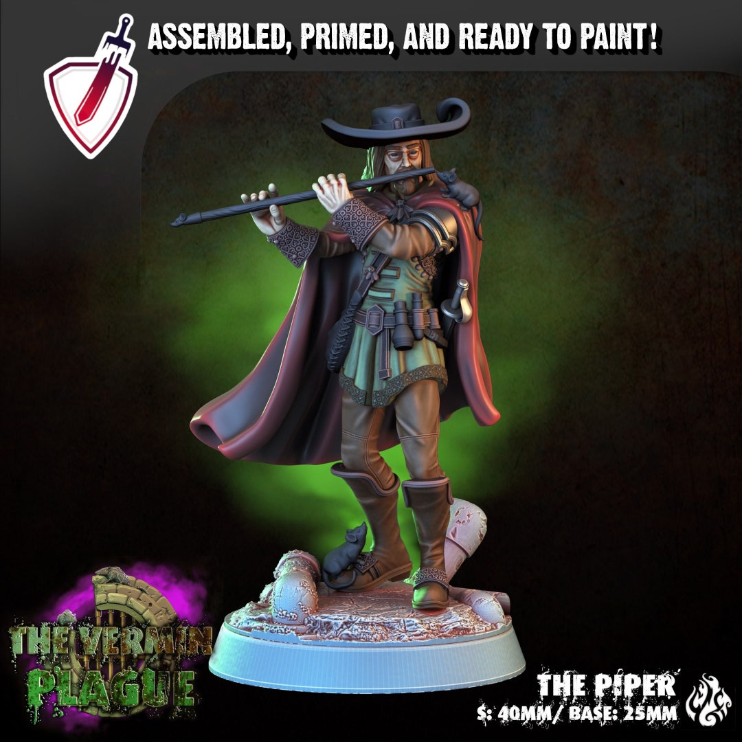 The Piper | Miniature by Crippled God Foundry | Resin Mini for Tabletop ...