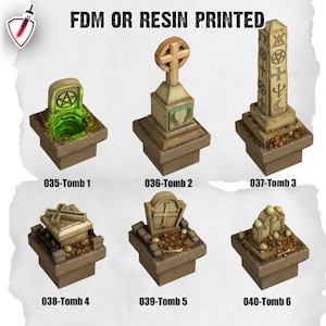 Dungeon Blocks Haunted Graveyard Expansion Tiles(1-40) | FDM or Resin ...
