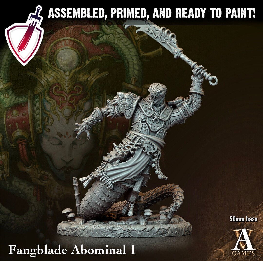 Fangblade Abominal | Miniatures by Archvillain Games | Resin Mini for ...