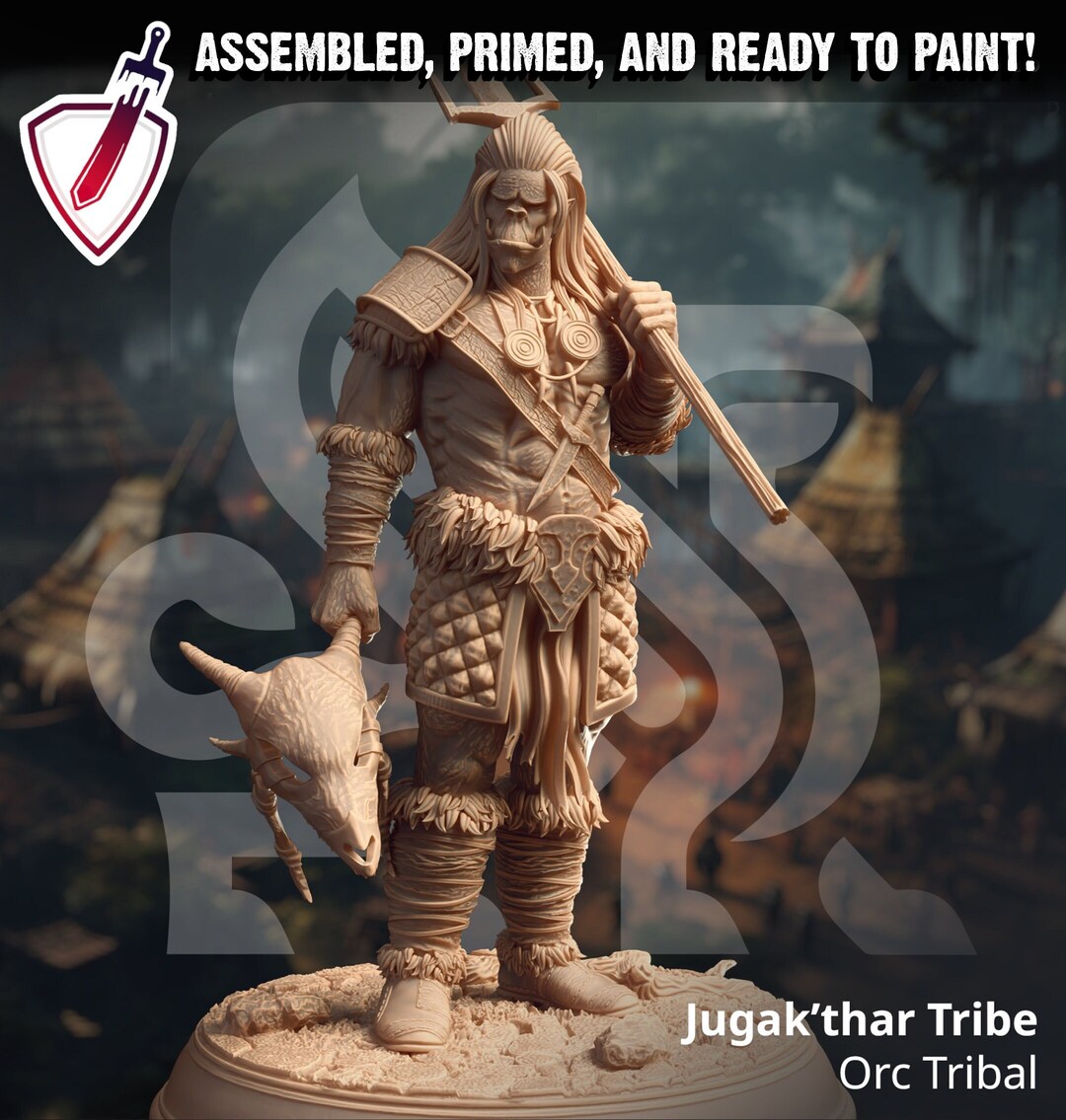 Jugakthar Tribe Orc Tribals Miniatures by DM Stash Great for Tabletop ...