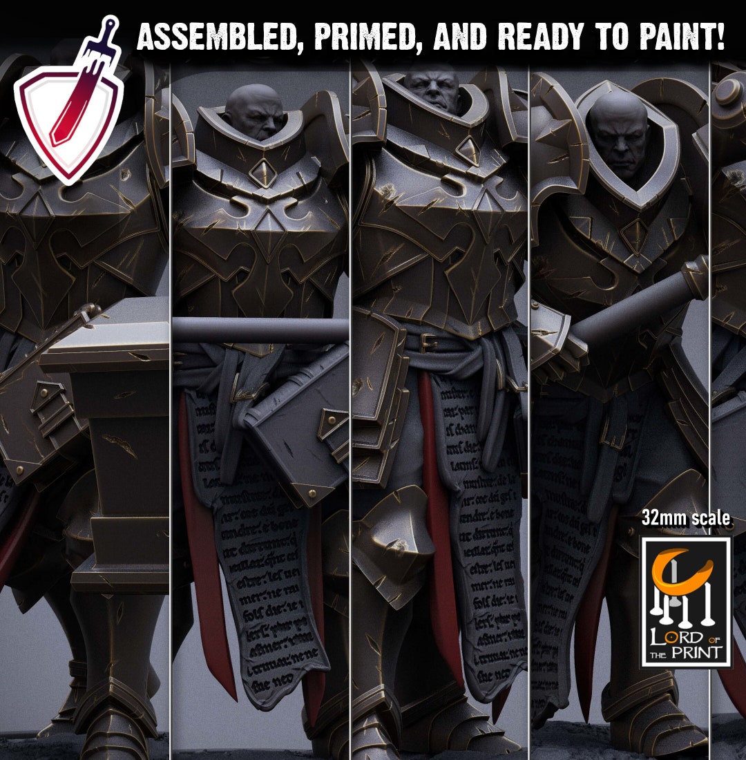 Templar Infantry - Hammer | Miniatures by Lord of the Print | Resin ...