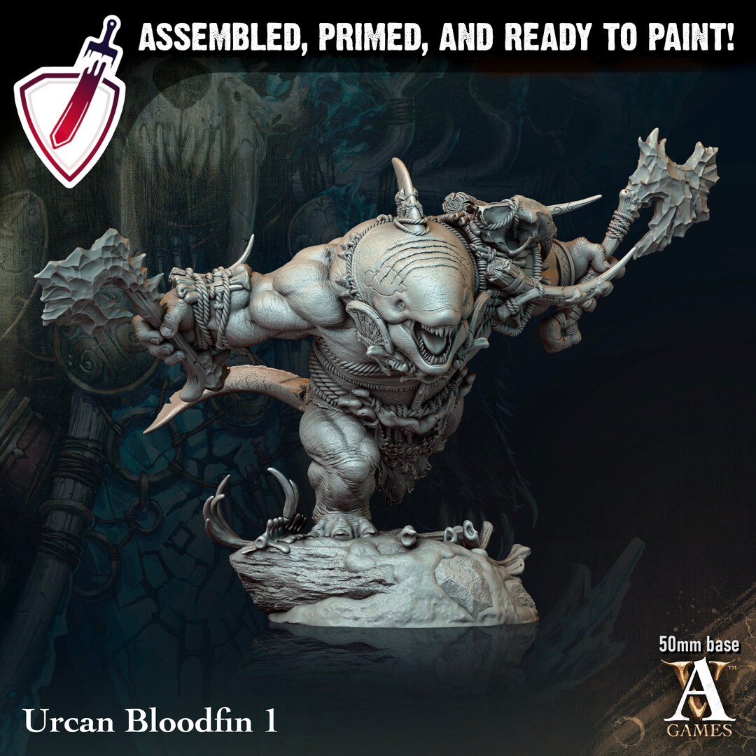 Urcan Bloodfins | Miniatures by Archvillain Games | Resin Mini for ...
