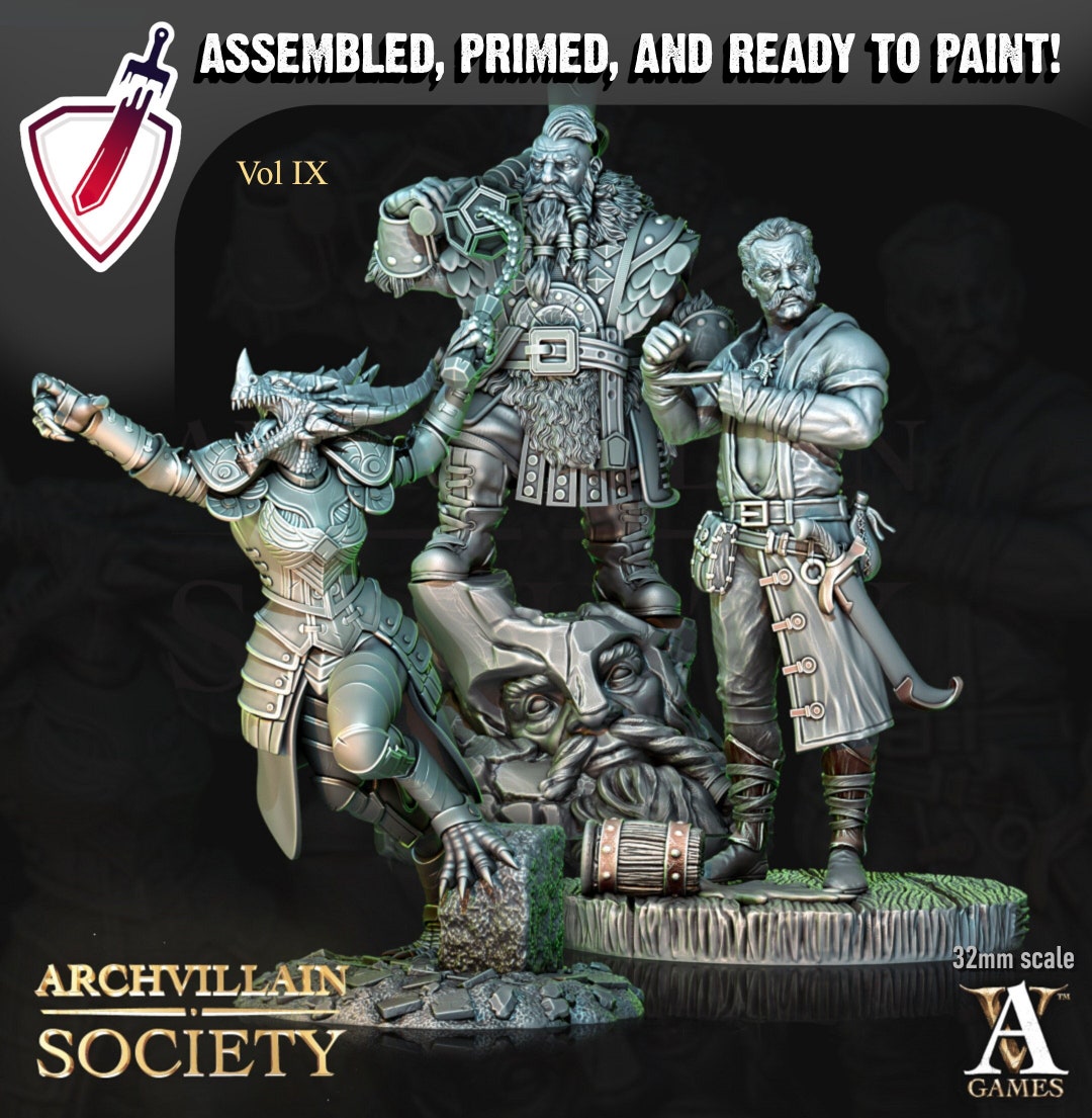 Heroes Vol. IX | Miniatures by Archvillain Games | Resin Mini for ...