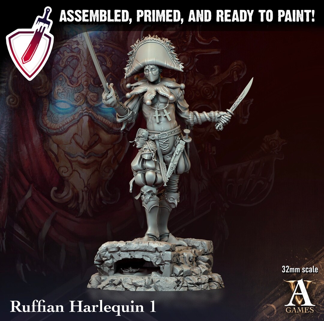 Ruffian Harlequins | Miniatures by Archvillain Games | Resin Mini for ...