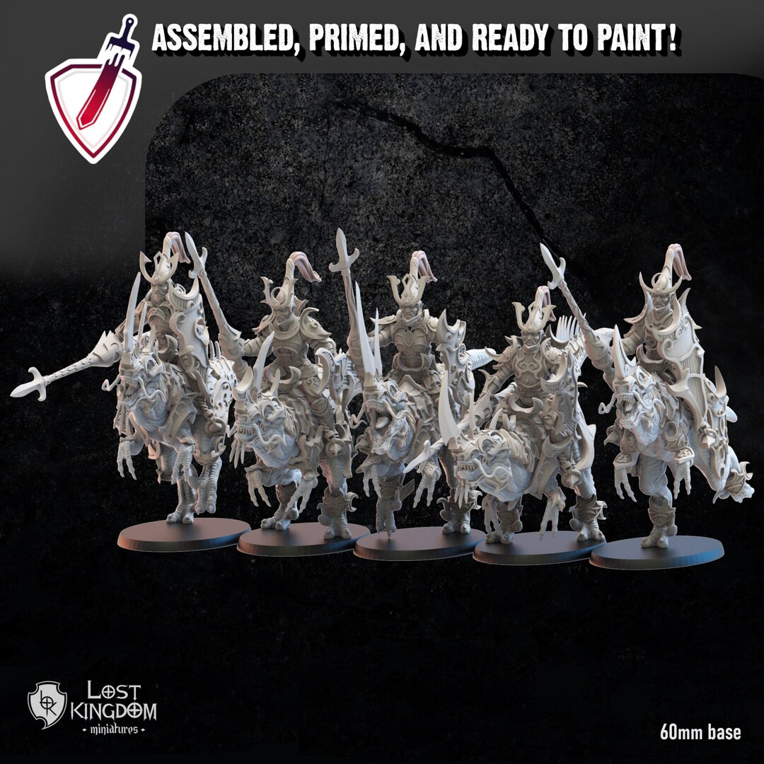 Mounted Nightfall Elves | Miniatures by Lost Kingdom | for Tabletop ...