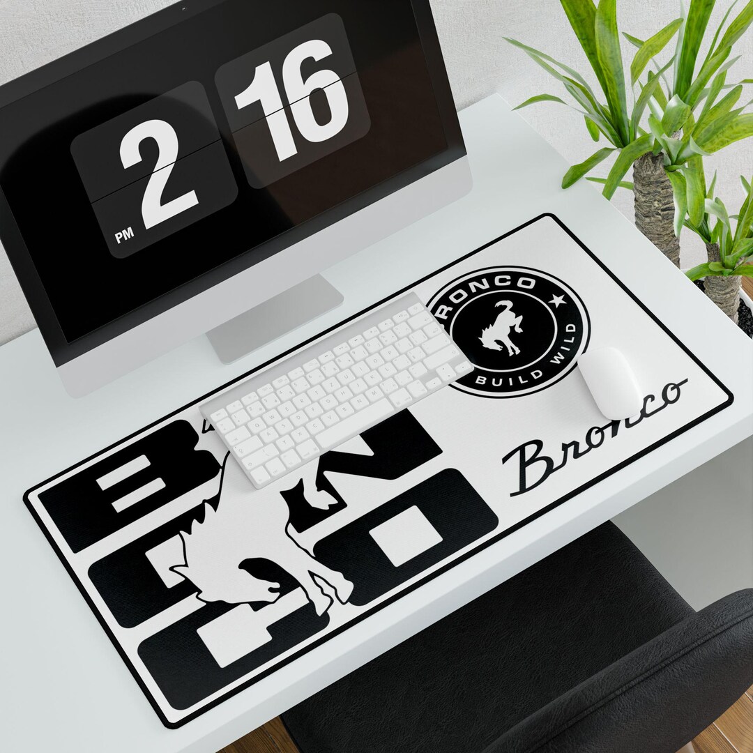 Ford Bronco Desk Mat: Stylish Black & White Office Decor - Etsy