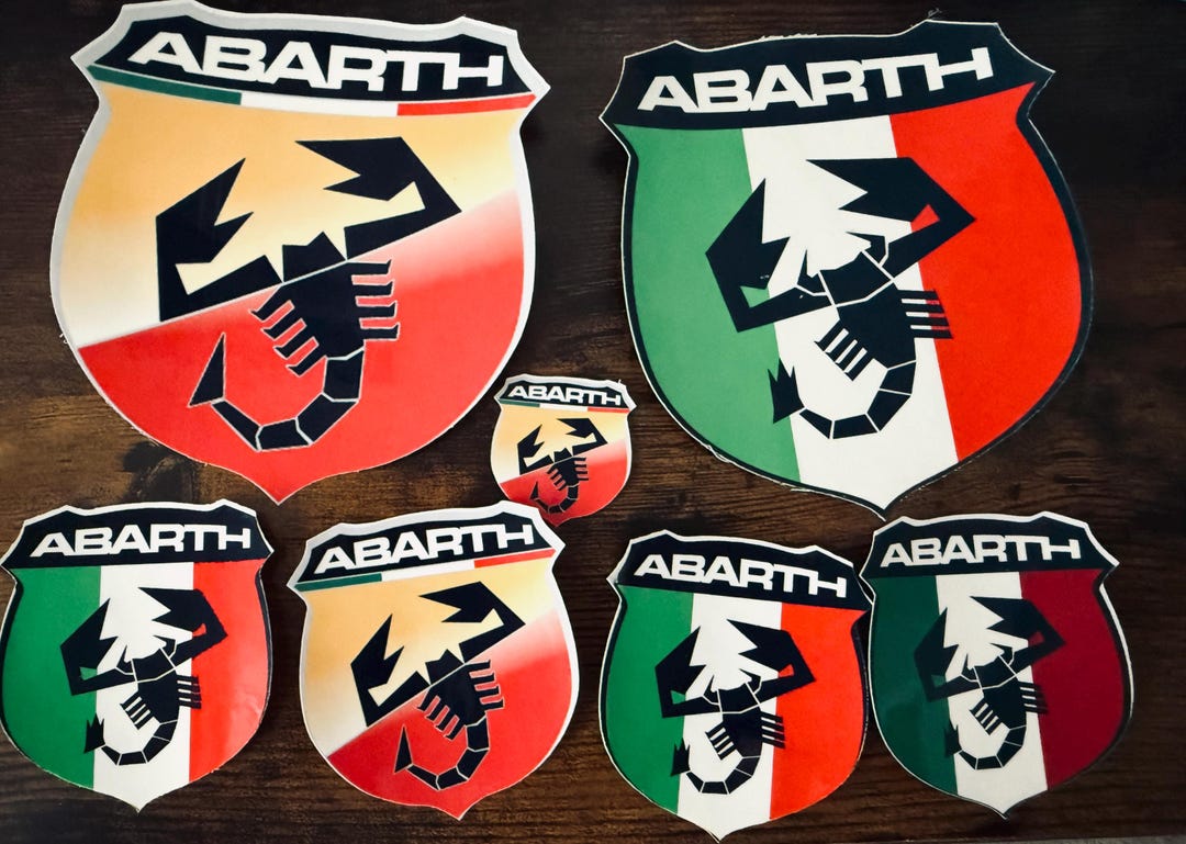 Fiat Abarth Sticker Pack - Etsy