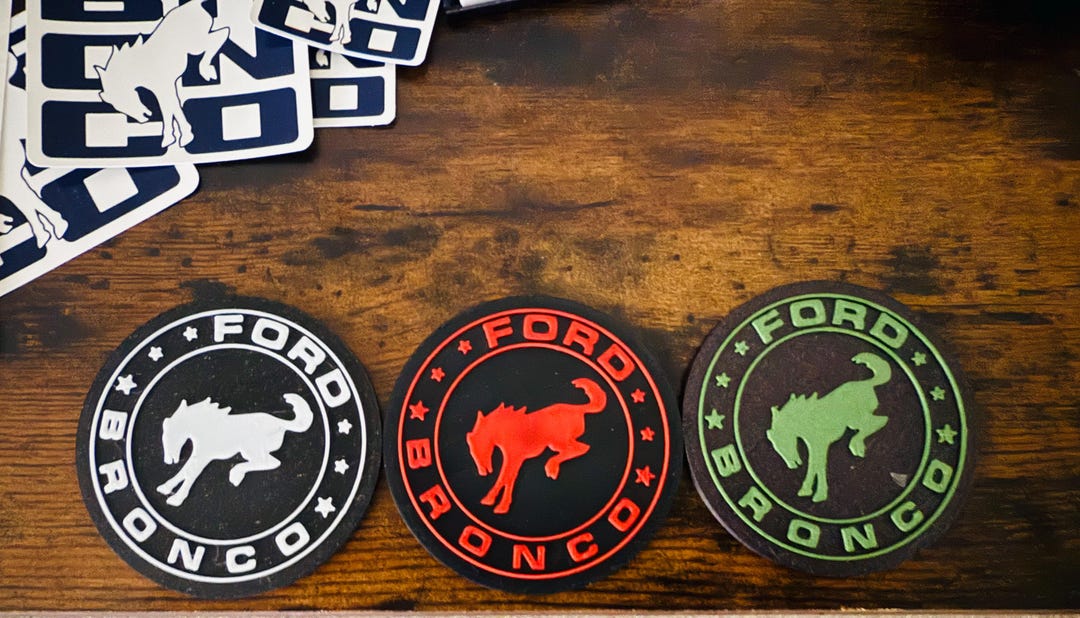 Ford Bronco Car Coasters (set of 2) - Etsy