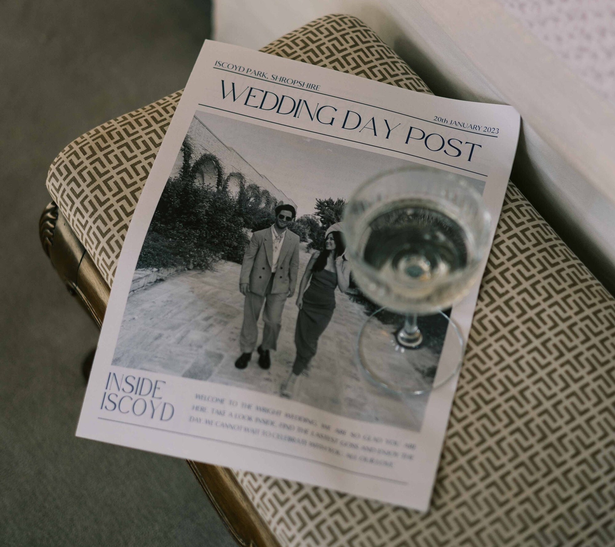 Wedding Newspaper - Downloadable Template Link on Canva - DIY Template ...