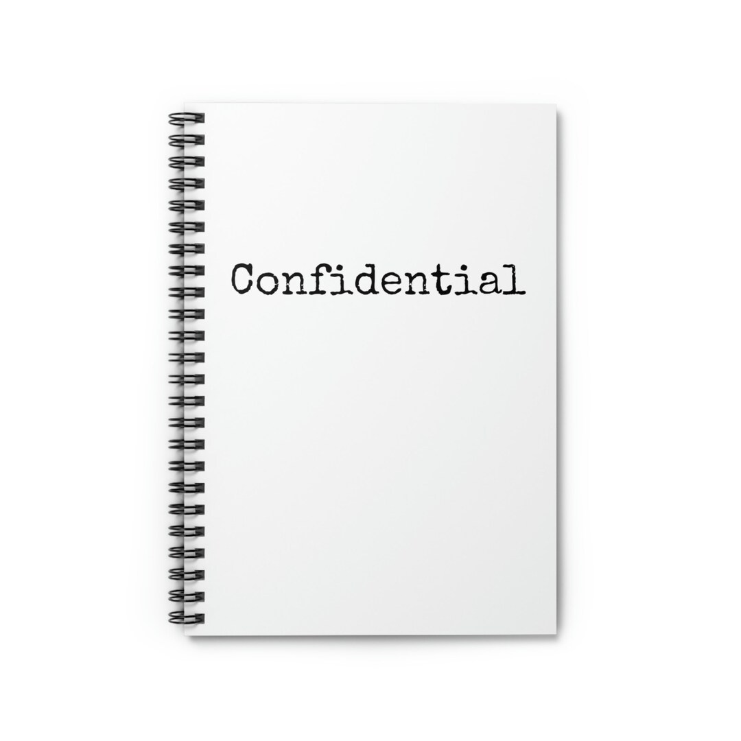 Funny Custom Notebook, Confidential Notebook - Etsy