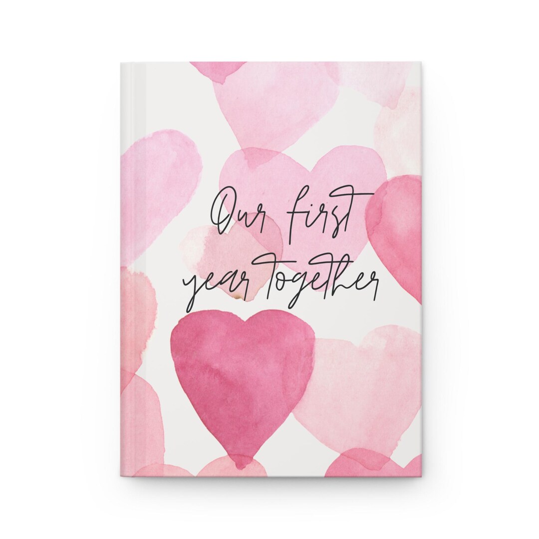 Our First Year Together Notebook, Anniversary Gift, Relationship ...
