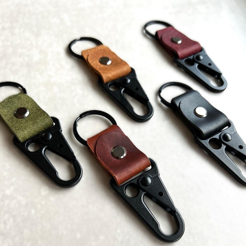 Leather Carabiner - Etsy