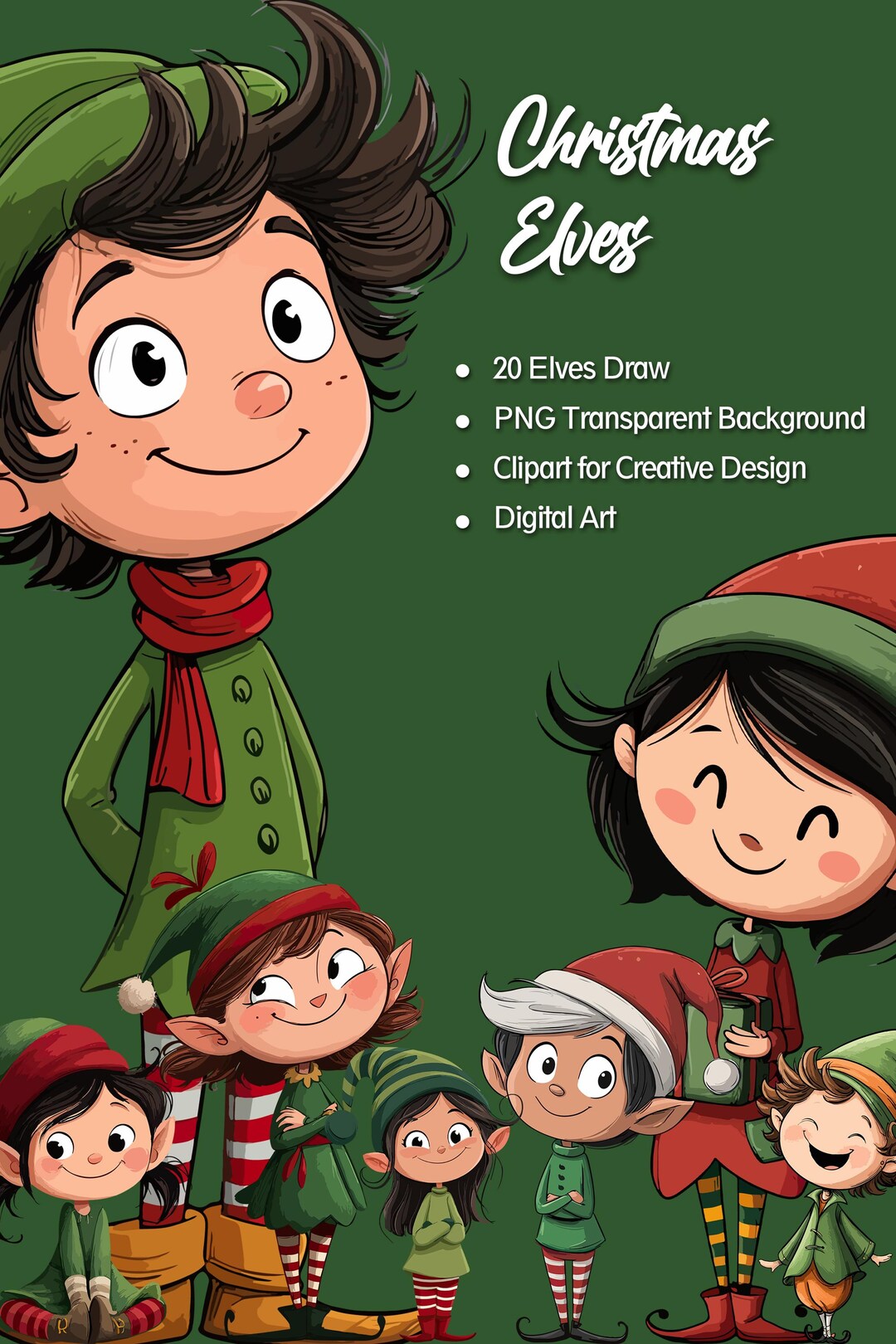 Christmas Elves PNG Transparent Background | Christmas Elves Posing ...