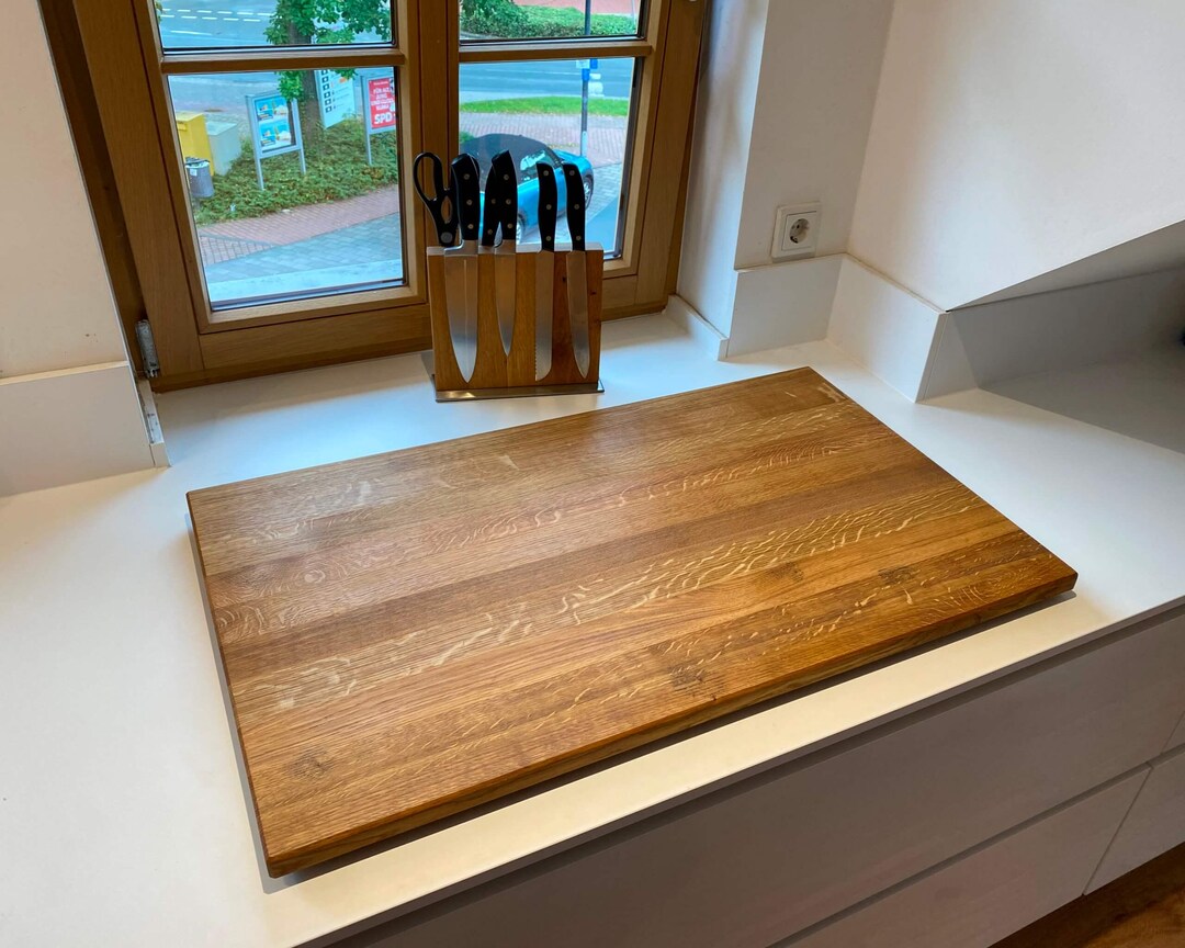 Oak Wood Hob Cover / Ceramic Hob Cover - Etsy UK